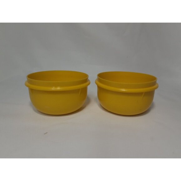 Tupperware | Kitchen | 2 Vintage Tupperware Ideal Little Mini Yellow ...